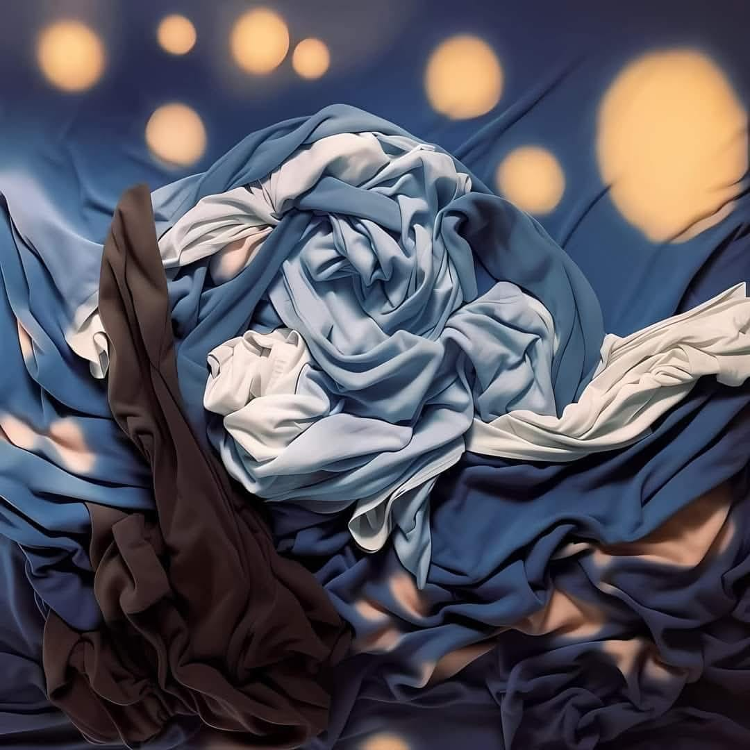 Paintings Expressed Through the Folds of Clothing: Art from Everyday ...
